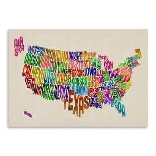 Us Word Map Poster Art Print - Bed Bath & Beyond - 31034809