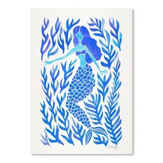 Kelp Forest Mermaid Blue Poster Art Print - Bed Bath & Beyond - 31034991