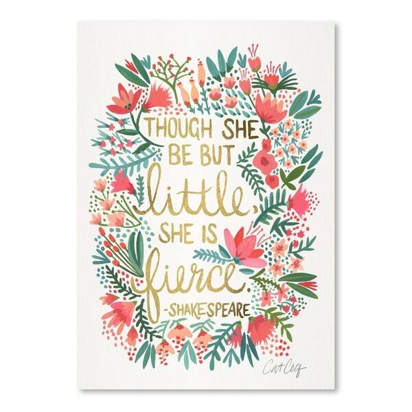 Little And Fierce Poster Art Print - Bed Bath & Beyond - 31034997