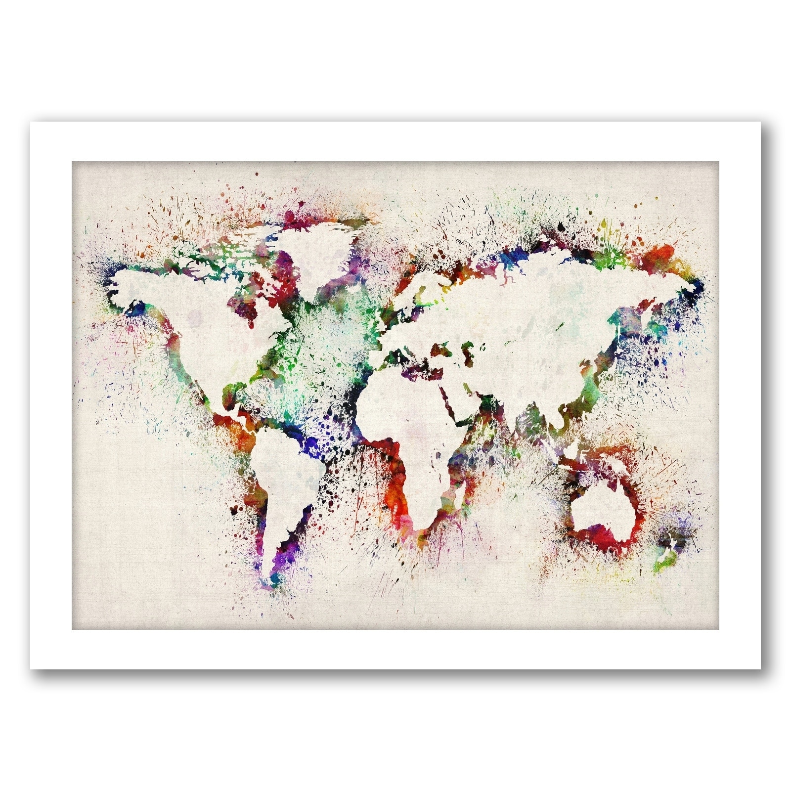 Timber World Map Framed Art Print - Bed Bath & Beyond - 39199854