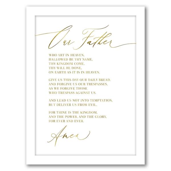 Our Father Prayer - Framed Print Wall Art - Bed Bath & Beyond - 31035744