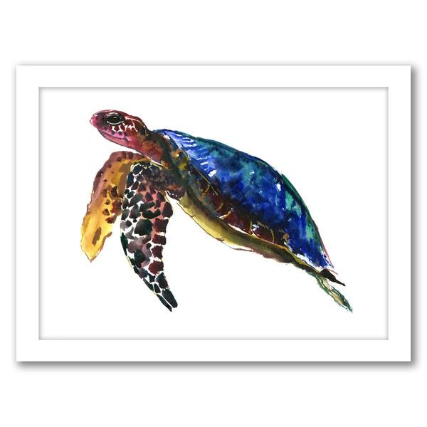 Blue Sea Turtle - Framed Print Wall Art - Bed Bath & Beyond - 31036317