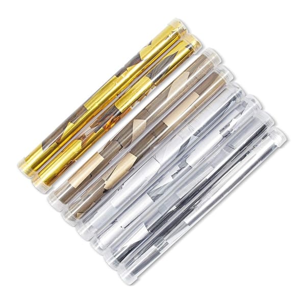 6 Pack Silver and Gold Confetti Sticks Flick Flutter Wands for Birthday ...