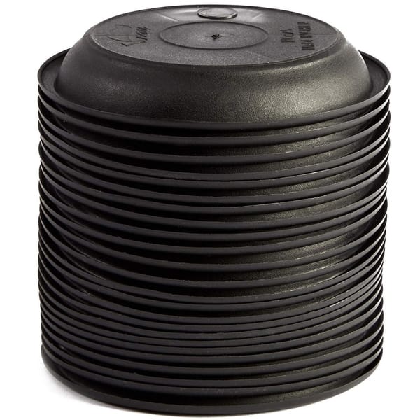 24 Pack 4" Round Black Plant Saucer Drip Trays Garden Plastic Pot Base ...