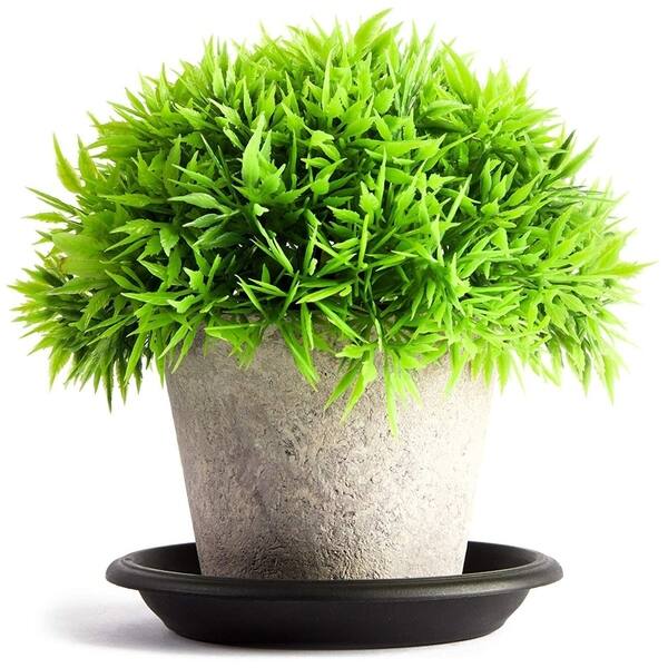 24 Pack 4" Round Black Plant Saucer Drip Trays Garden Plastic Pot Base ...