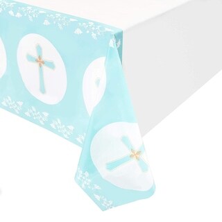 3 Pack Religious Baptism Easter Party Tablecloth Table Cover for Kids ...