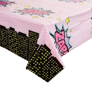 3 Pack Girl Superhero Comic Book Party Tablecloth Table Cover, 54 x 108 ...