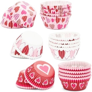 450x Valentine's Day Paper Cupcake Liners Baking Cups Wrappers for ...