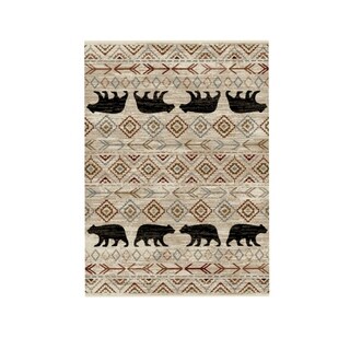 Cozy Cabin Cabin Time Rubber Back Accent Rug 20"x44" Oval - 1'8" x 3'8 ...