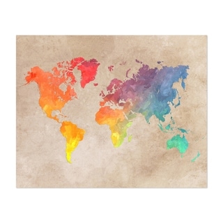 Atlas Colors Journey Map Maps Travel Unframed Wall Art Print/Poster ...