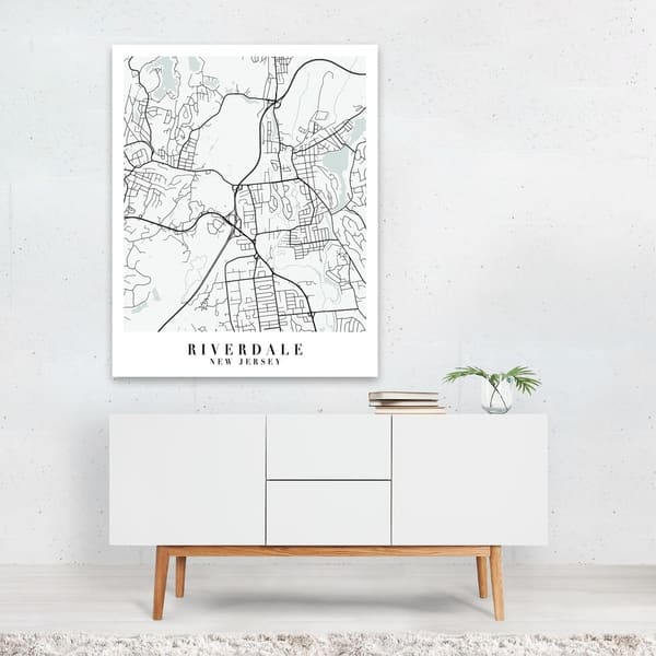 Riverdale New Jersey Color Map Maps Unframed Wall Art Print/Poster ...