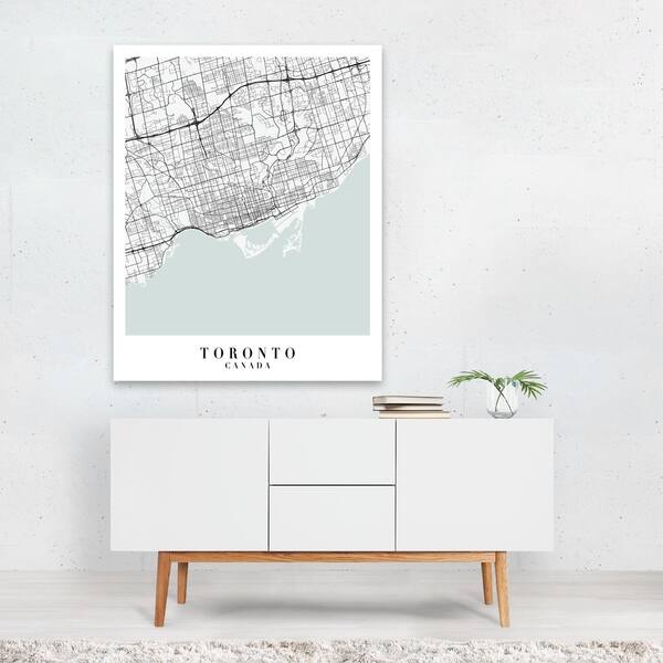 Toronto Maps Minimal Unframed Wall Art Print/Poster - Bed Bath & Beyond ...