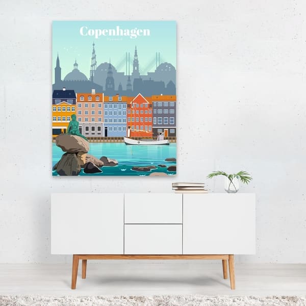 Copenhagen Denmark Architecture Unframed Wall Art Print/Poster - Bed ...