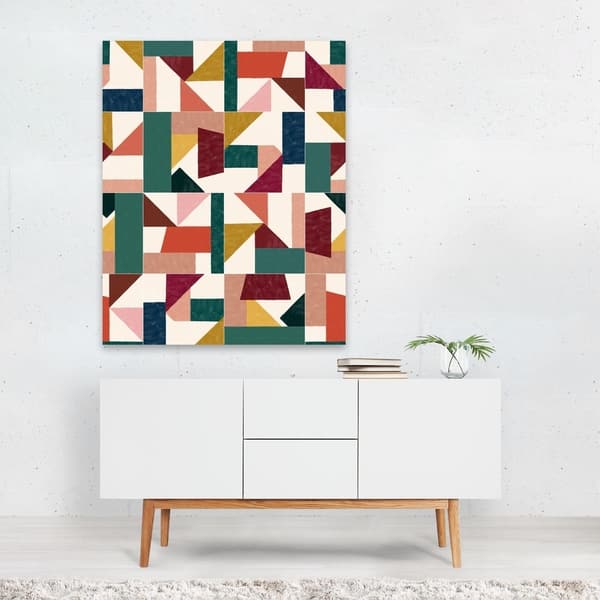 Italy Geometric Pastels Patterns Shapes Unframed Wall Art Print/Poster ...