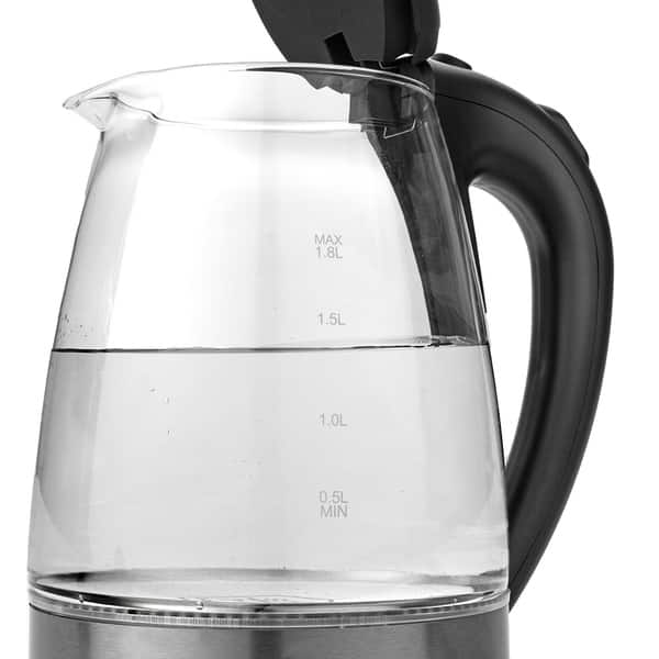 1500W Electric Kettle with SpeedBoil Tech, 1.8 Liter Cordless with LED ...