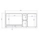 HomeDock Office Desk with Organization Compartments and Selina Accent ...