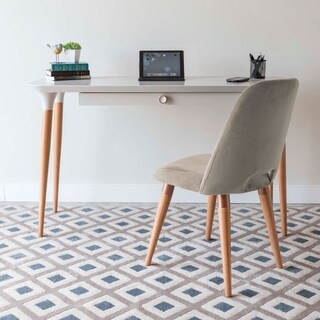 HomeDock Office Desk with Organization Compartments and Selina Accent ...