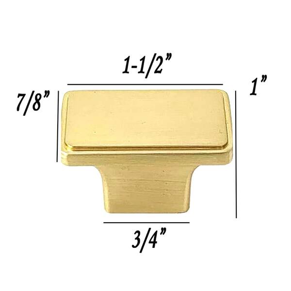 Contemporary Knob Brushed Champagne Gold Finish Cabinet Handle (Case of ...