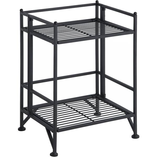 2-Tier Folding Metal Shelf - Bed Bath & Beyond - 31096266