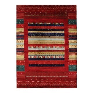 Multi Color Persian Hand knotted Gabbeh Design 9' X 12' - 9'3" x 12'3 ...