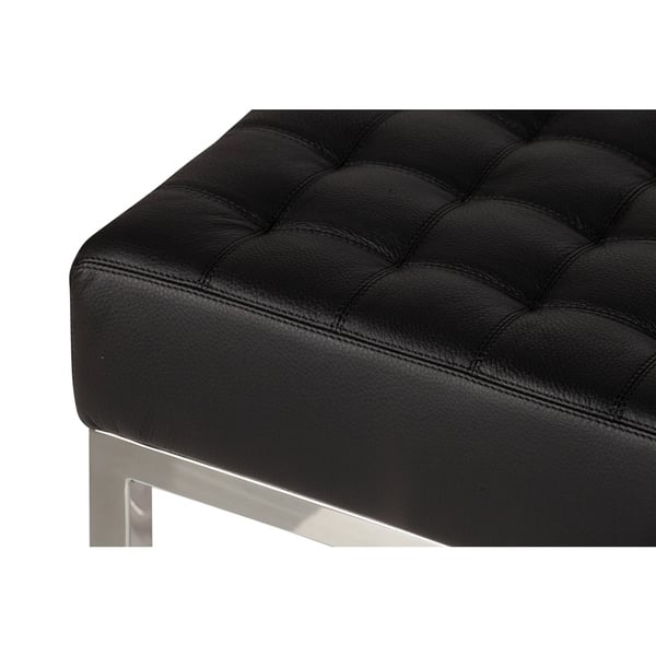 Silver Orchid Stolz Black Leather Counter Stool - Bed Bath & Beyond ...