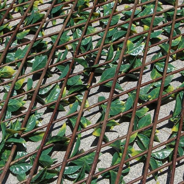 HighlanderHome Artificial Expandable Fence, YellowLaural, 47"x 30"/pc ...