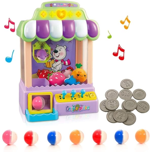 IQ Toys Claw Machine, Electronic Arcade Grabbing Toy for Kids - Bed ...