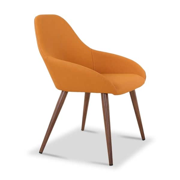 Stylized chair with wood legs - Tan. Set of 2 - Bed Bath & Beyond ...