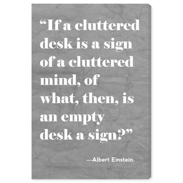 Wynwood Studio 'Cluttered Desk' Typography and Quotes Wall Art Canvas ...