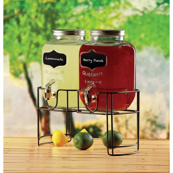 Double Mini Yorkshire Dispensers with Chalkboard Panels - Bed Bath ...