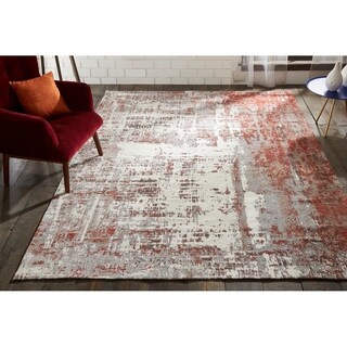 Rust / Grey Area Rug - Bed Bath & Beyond - 31128901