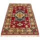 Hand-knotted Melis Red Wool Rug - 5'1