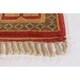 Hand-knotted Melis Red Wool Rug - 5'9 x 7'6/5'9