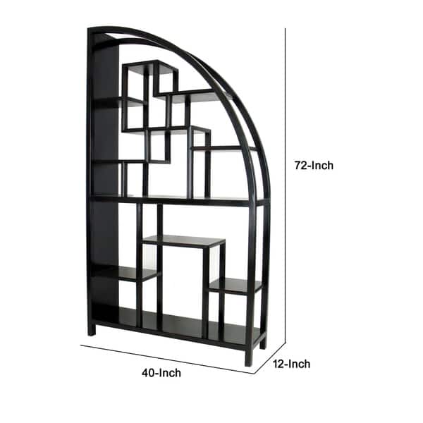 Half Arch Shape Display Unit with Multiple Shelves and Straight Legs ...