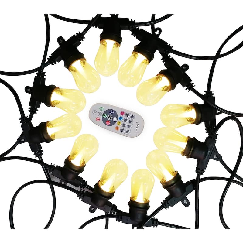 LEDPAX 24-Light 48 Ft. Outdoor Color Changing LED String Lights - Multi ...