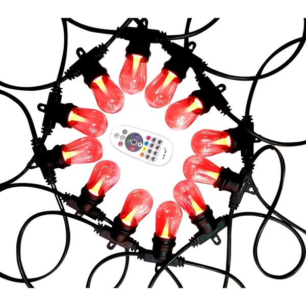 LEDPAX 24-Light 48 Ft. Outdoor Color Changing LED String Lights - Multi ...