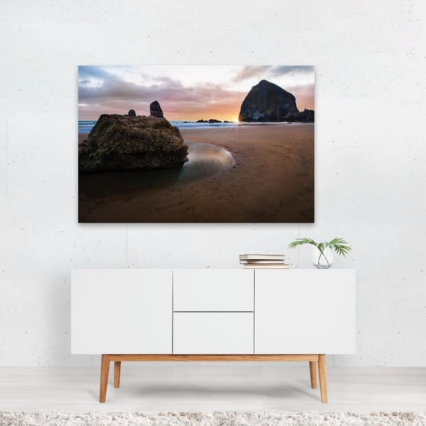 Cannon Beach Oregon Art Barnacles Beach Unframed Wall Art Print/Poster ...