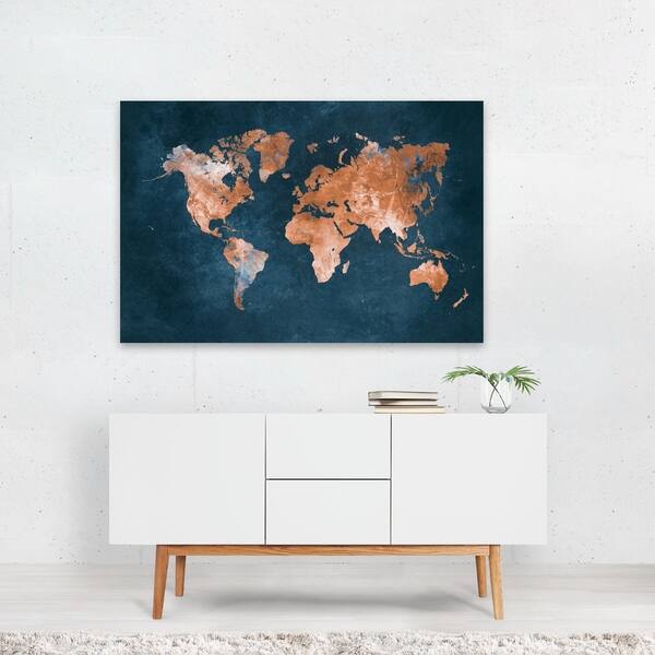 Atlas Journey Map Map of The World Maps Unframed Wall Art Print/Poster ...
