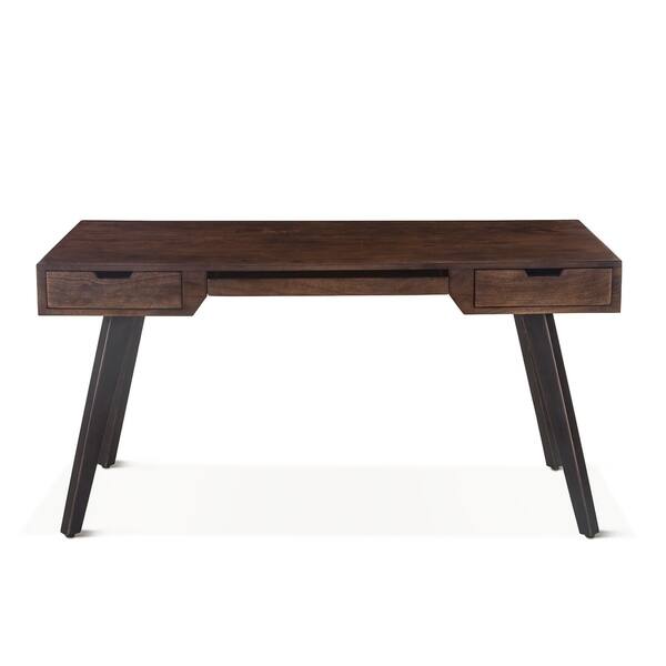 Amici Acacia Wood Writing Desk with Keyboard Drawer - Bed Bath & Beyond ...