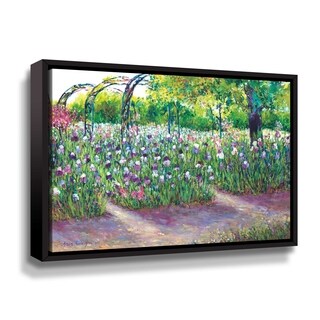 Iris in Bloom by Tara Funk Grim Gallery Wrapped Floater-framed Canvas ...