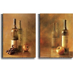 Fletcher Crossman 'Sunset Wine' 2-piece Unframed Canvas Set - Bed Bath ...