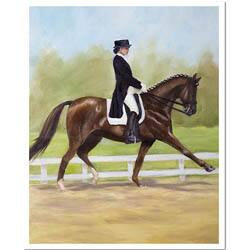 Michelle Moate 'Horse of Sport IV' Signed Canvas Art - Bed Bath ...