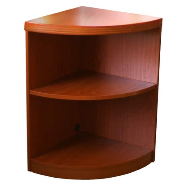 Mayline Aberdeen Quarter Round Corner Bookcase, 2 Shelf - Bed Bath ...