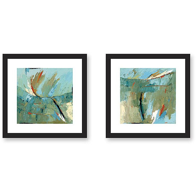 Maxine Price 'Early Dawn Comes Waking' 2-piece Framed Art Set ...