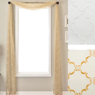 Softline Trellis 6-yard Scarf Valance - Bed Bath & Beyond - 3320043