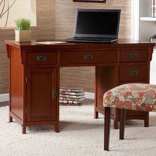 SEI Furniture Wakefield Mahogany Mission Computer Desk - Bed Bath ...