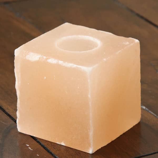Himalayan Salt Square-shaped Salt Candleholder by Black Tai Salt Co ...