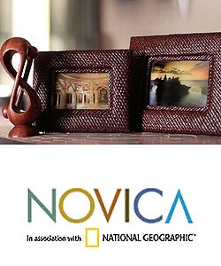 Handmade Pair of Pandanus 'Nature's Balance' Photo Frames (Indonesia ...
