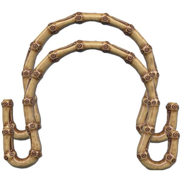 Clover Plastic Bamboo-look Natural Handles (Pack of 2) - Bed Bath ...