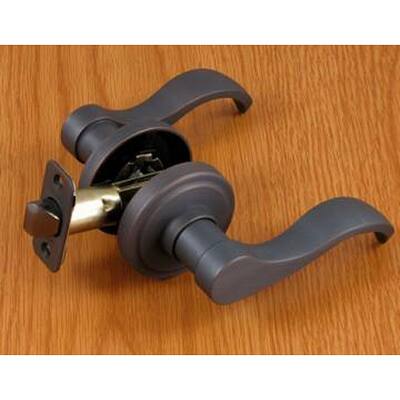 Oil-rubbed Bronze Door Lever Passage Set - Overstock - 3669668